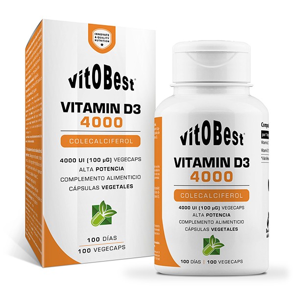 Vitamin D3 4000 (100 vegecaps) - Vitobest - Alpha Supplements